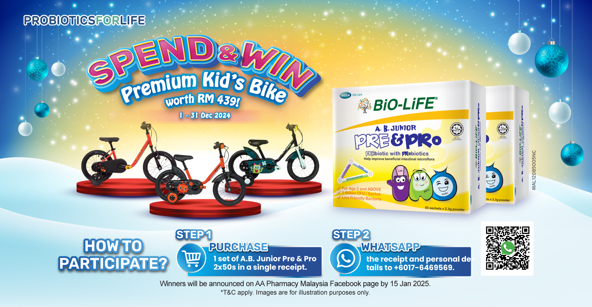 BiO-LiFE Year End Spend & Win Campaign x AA Pharmacy - BiO-LiFE