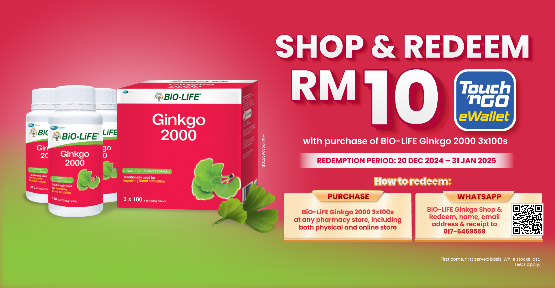 Bio-Life Ginkgo | Shop & Redeem RM10 TnG Reward